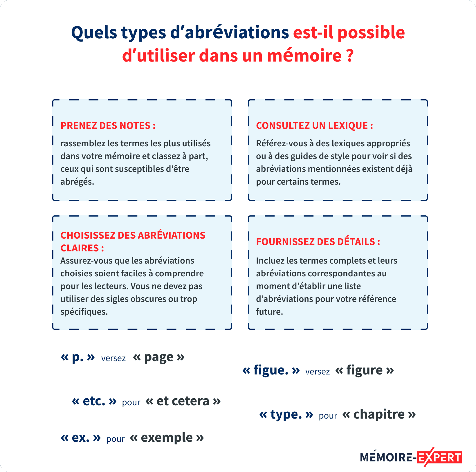 Liste Des AbrĂ©viations MĂ©moire đŸ“• Table Des AbrĂ©viations